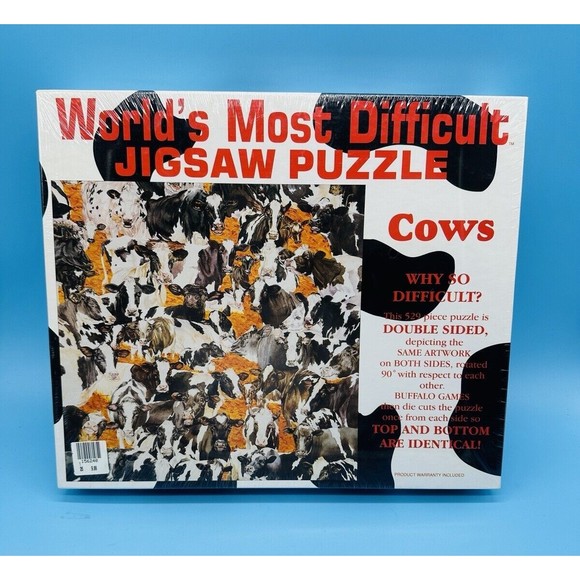 Buffalo Games | Games | Vintage Worlds Most Difficult Puzzle Cows ...